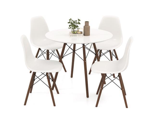 Click here for SlickBlue 5 Pieces Table Set With Solid Wood Leg F... prices