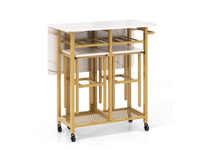 Click here for SlickBlue 3 Piece Dining Table Set with 6-Bottle W... prices