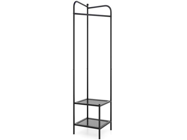 Click here for SlickBlue Corner Coat Rack with Top Hanger and 2 M... prices