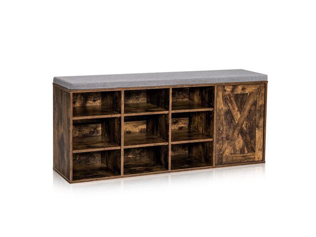 Click here for SlickBlue 9-cube Adjustable Storage Shoe Bench wit... prices