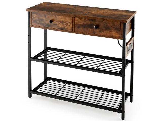Click here for SlickBlue Narrow Console Table with 2 Drawers and... prices