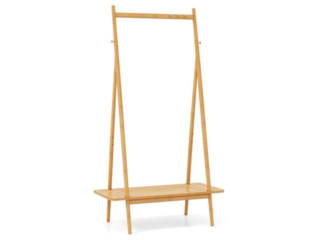 Click here for SlickBlue Bamboo Clothes Rack with Hanging Rod Rat... prices