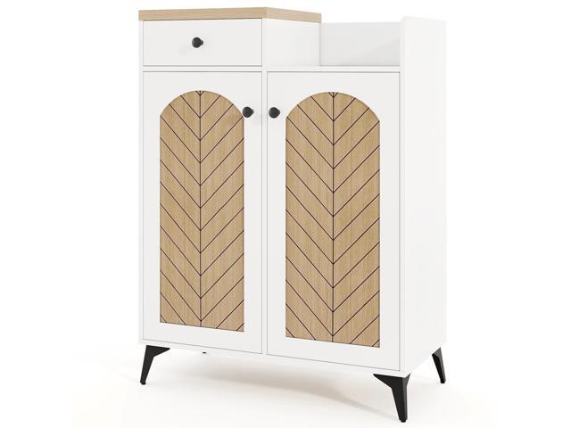 Click here for SlickBlue 2-Door Shoe Rack Organizer with Drawer a... prices