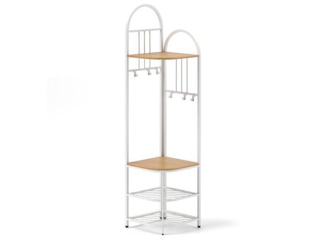 Click here for SlickBlue 4-Tier Coat Rack Corner Hall Tree with S... prices