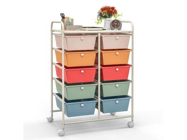Click here for SlickBlue 10-Drawer Rolling Storage Cart-Multicolo... prices
