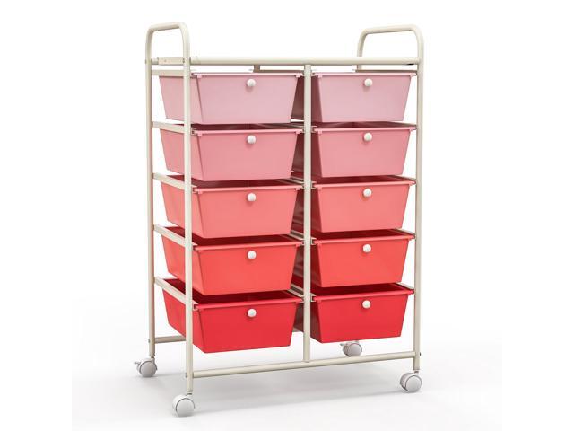 Click here for SlickBlue 10-Drawer Rolling Storage Cart-Gradient... prices