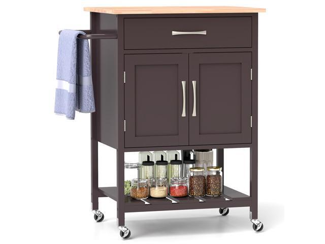 Click here for SlickBlue Rolling Kitchen Island Cart with Drawer... prices