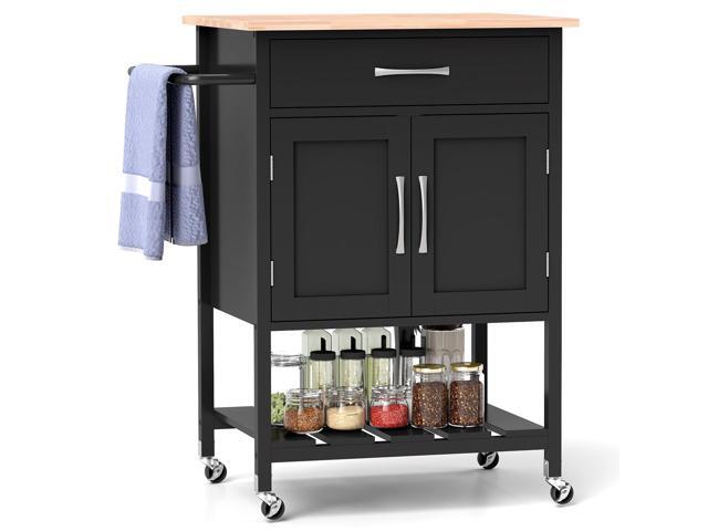 Click here for SlickBlue Rolling Kitchen Island Cart with Drawer... prices