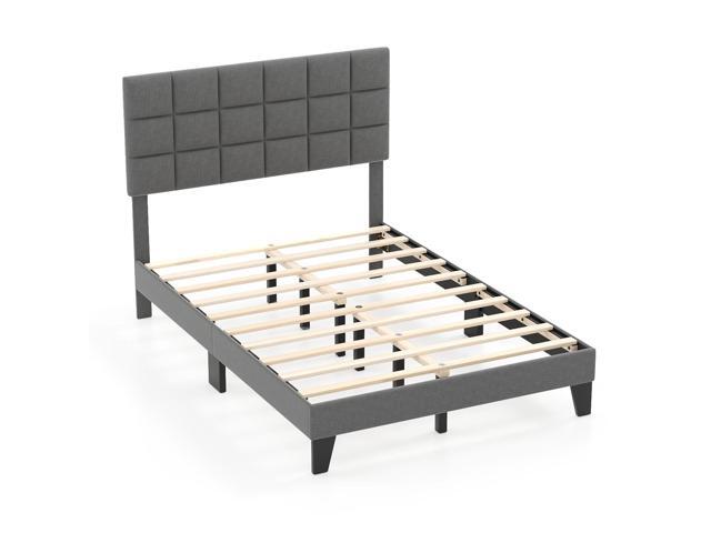 Click here for SlickBlue Full Size Modern Linen Bed Frame with Ad... prices