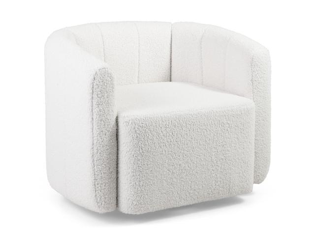 Click here for SlickBlue Modern Upholstered Sherpa Accent Chair w... prices