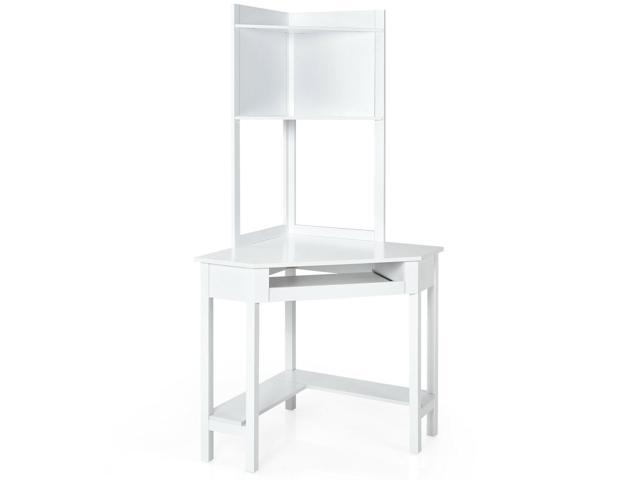 Click here for SlickBlue Corner Computer Desk with Hutch and Stor... prices