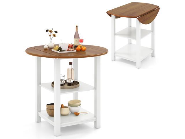 Click here for SlickBlue Folding Round Dining Table Drop Leaf Tab... prices