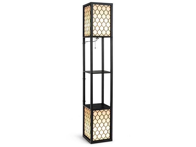 Click here for SlickBlue Modern Shelf Freestanding Floor Lamp wit... prices