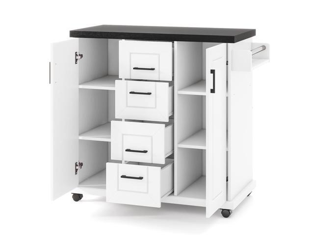 Click here for SlickBlue Rolling Kitchen Island Cart on Wheels wi... prices