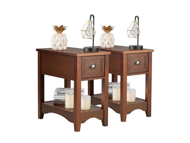 Click here for SlickBlue Set of 2 Contemporary Side End Table wit... prices
