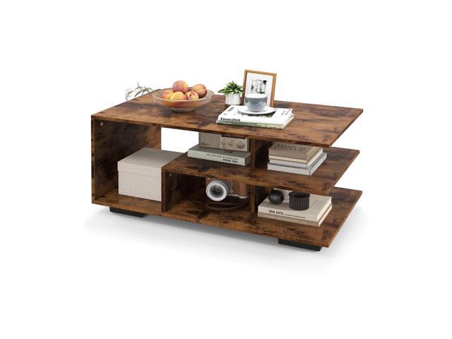 Click here for SlickBlue Rectangular Coffee Table with L-shaped M... prices