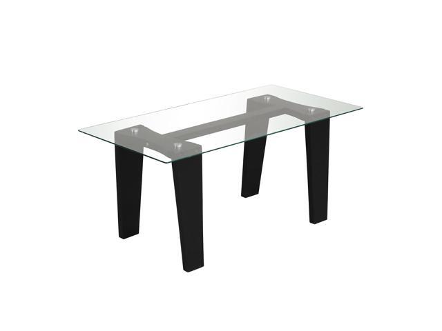 Click here for SlickBlue 39.5 Inch Glass Coffee Table Modern Rect... prices