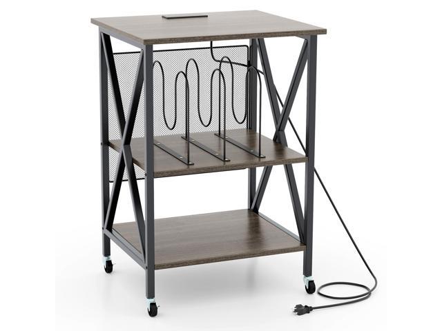 Click here for SlickBlue Mid-Century Record Player Stand with Bui... prices