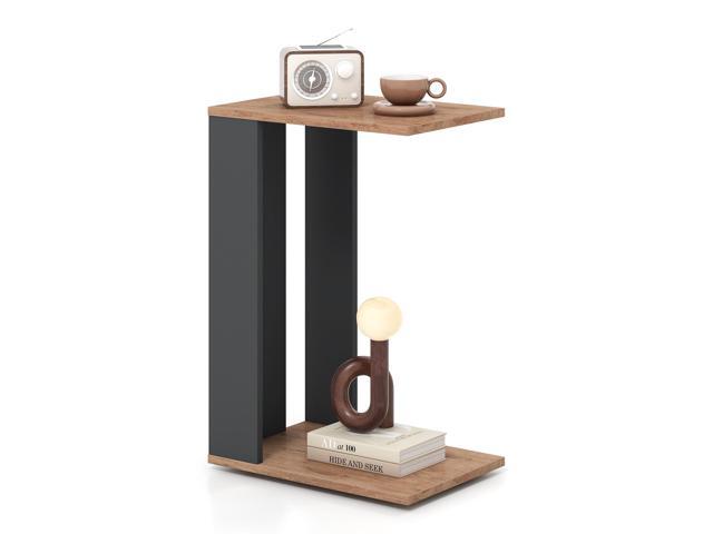 Click here for SlickBlue 2-Tier C-Shaped Side Table with Universa... prices