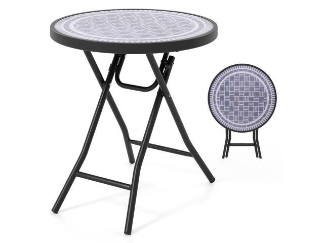 Click here for SlickBlue 18 Inch Folding Side Table Patio Round C... prices