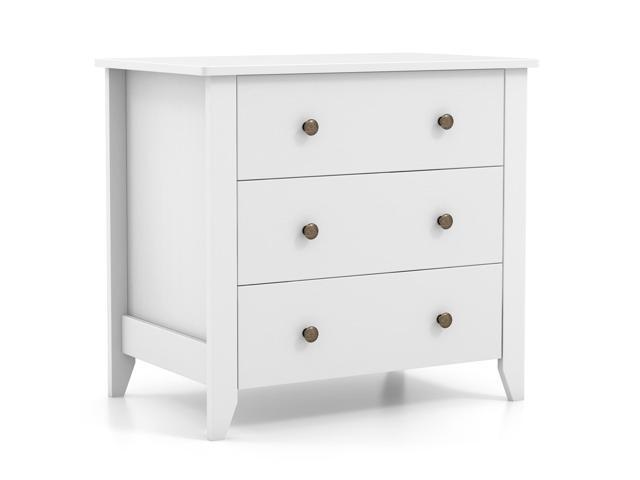 Click here for SlickBlue 3-Drawer Dresser Chest  White Bedside St... prices