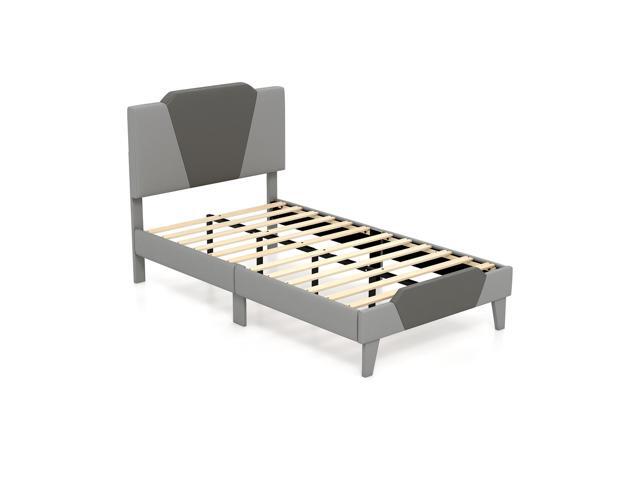 Click here for SlickBlue Velvet Upholstered Bed Frame with High H... prices