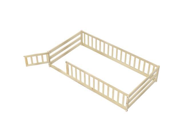 Click here for SlickBlue Kids Wood Montessori Floor Bed with Door... prices