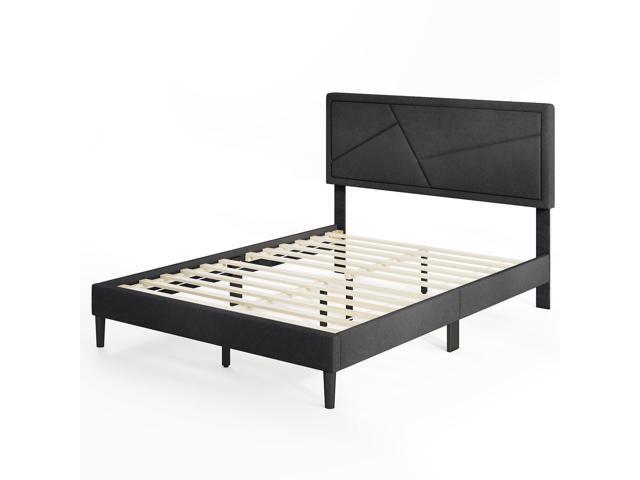 Click here for SlickBlue Upholstered Platform Bed Frame with High... prices
