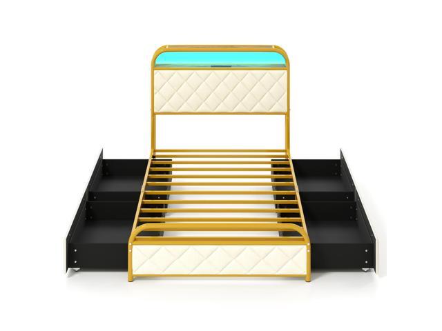 Click here for SlickBlu Frame with LED Lights and Charging Statio... prices