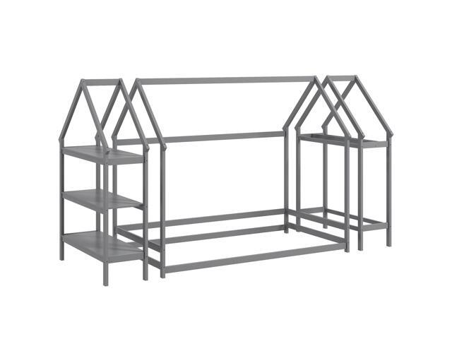 Click here for SlickBlue Montessori Floor House Bed with Detachab... prices