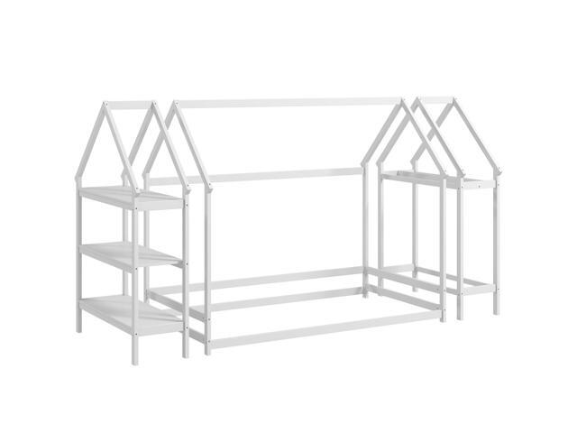 Click here for SlickBlue Montessori Floor House Bed with Detachab... prices