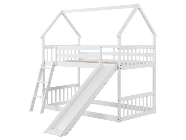 Click here for SlickBlue House Bunk Bed with Slide and Ladder prices