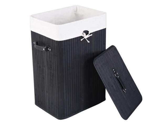 Click here for SlickBlue Rectangle Bamboo Hamper Laundry Basket W... prices