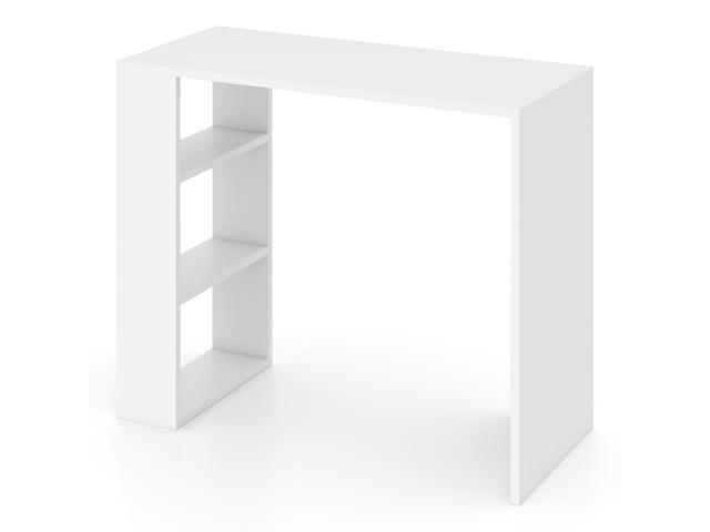 Click here for SlickBlue 36 Inch White Computer Desk with 3 Open... prices