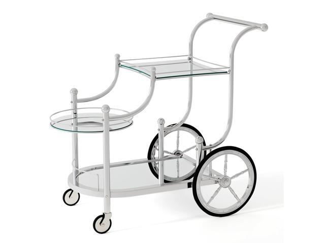 Click here for SlickBlue Kitchen Rolling Bar Cart with Tempered G... prices