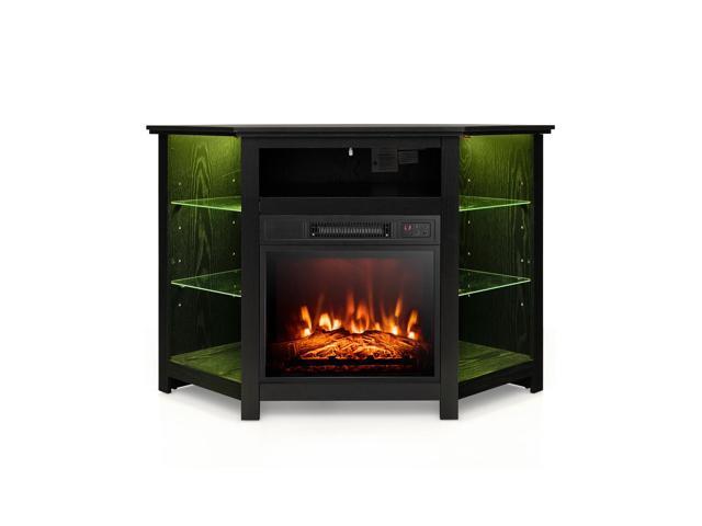 Click here for SlickBlue Fireplace Corner TV Stand with LED Light... prices