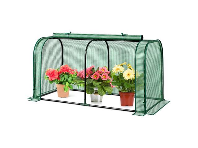 Click here for SlickBlue Mini Tunnel Greenhouse with Roll-up Zipp... prices