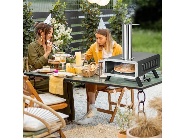 Click here for SlickBlue Outdoor Pizza Oven Portable Wood Pellet... prices
