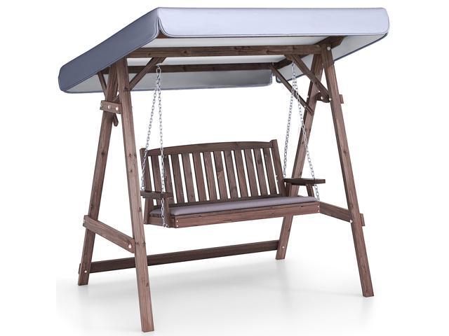 Click here for SlickBlue 2-Person Porch Swing with Fir Wood Stand... prices