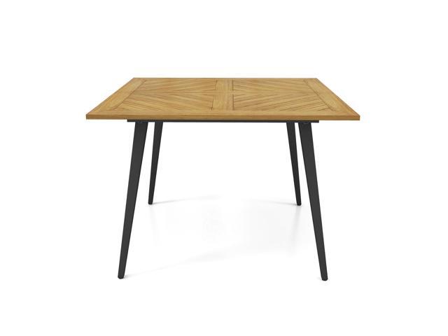 Click here for SlickBlue 4-Person Acacia Wood Outdoor Dining Tabl... prices