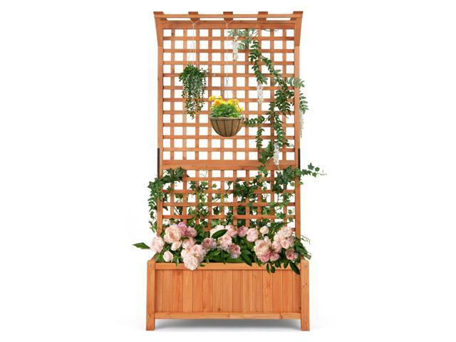 Click here for SlickBlue Raised Garden Bed with Trellis and Hangi... prices