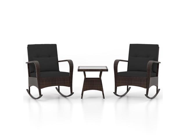 Click here for SlickBlue 3 Pieces Outdoor Rocking Set with Temper... prices