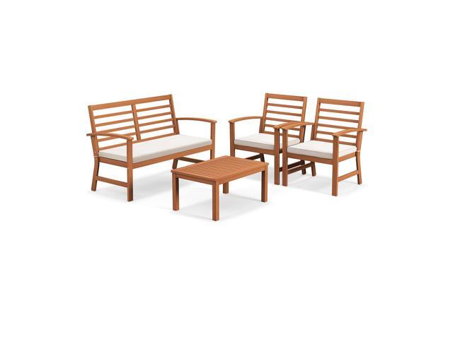 Click here for SlickBlue 4 Pieces Outdoor Furniture Set with Stab... prices