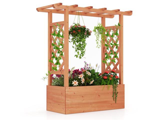 Click here for SlickBlue Wooden Raised Garden Bed Elevated Plante... prices