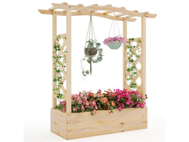 Click here for SlickBlue Wooden Raised Garden Bed Planter Box wit... prices