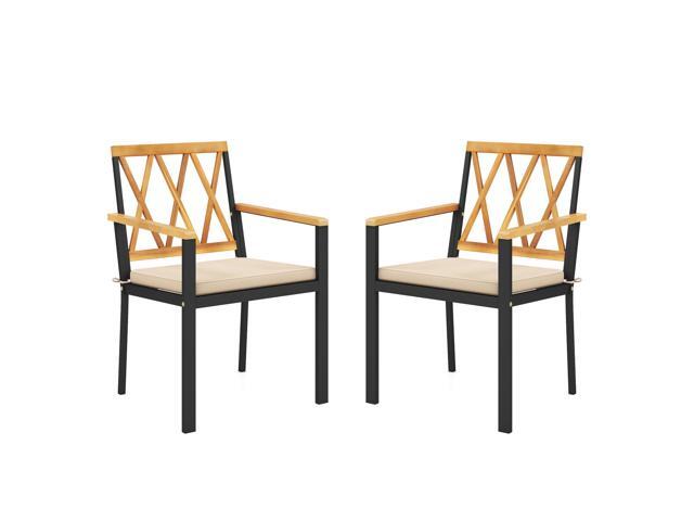 Click here for SlickBlue Set of 2 Patio Dining Chairs with Remova... prices
