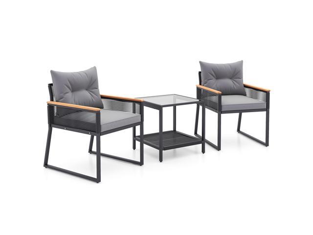 Click here for SlickBlue 3 Pieces Patio Furniture Set with 2 Tier... prices