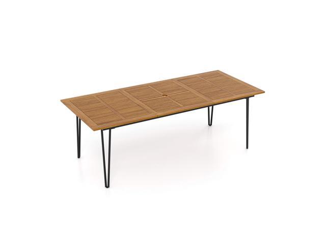 Click here for SlickBlue 86.5 Inch Rectangular Patio Dining Table... prices