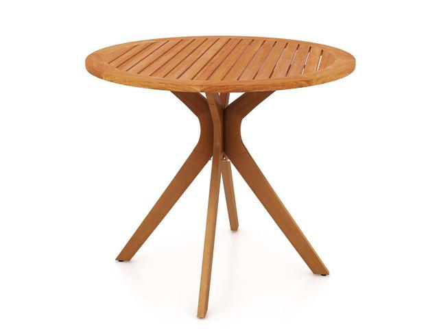 Click here for SlickBlue 35.5 Inch Patio Wood Dining Table with S... prices