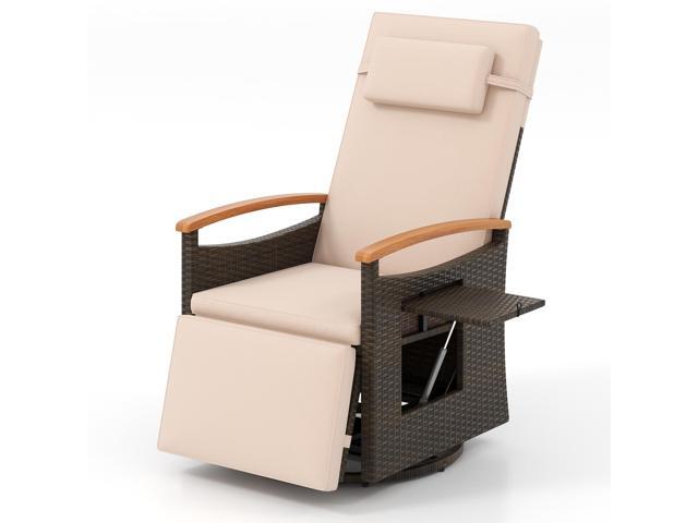 Click here for SlickBlue Patio Rattan 360° Swivel Recliner Chair... prices